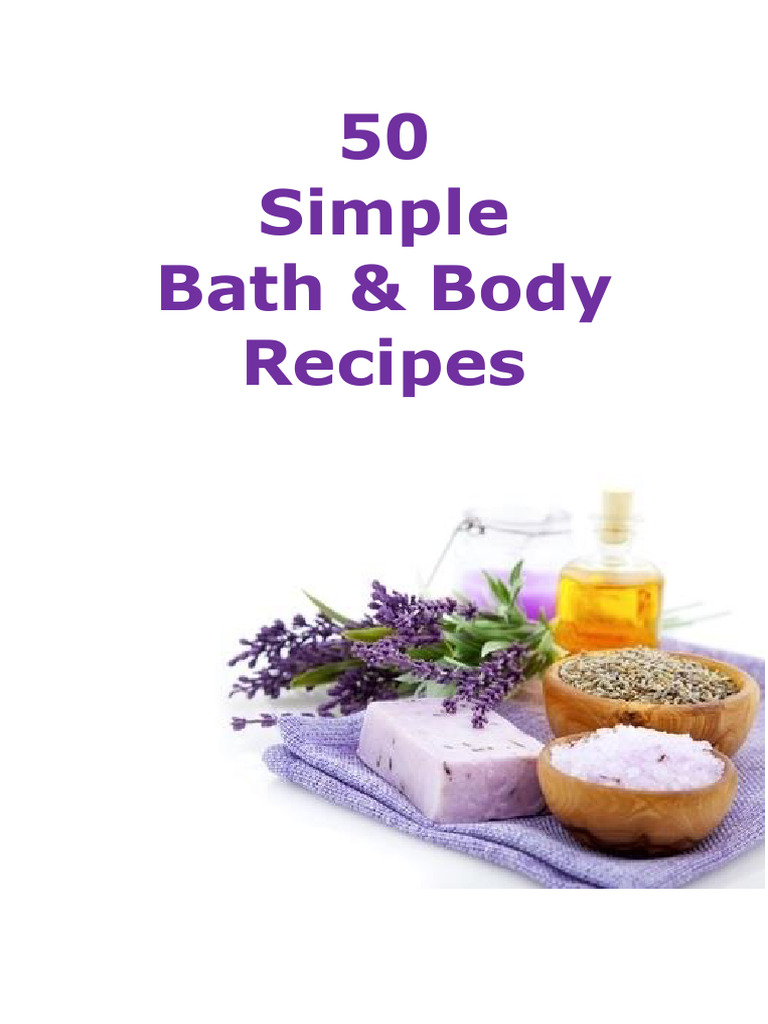 50 Simple Bath & Beauty Recipes 1 | PDF | Teaspoon | Soap
