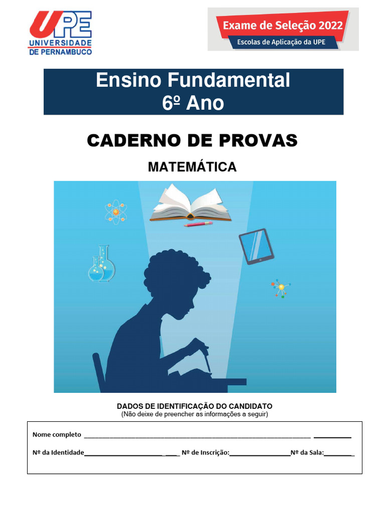 Caderno-De-Provas-Ensino-Fundamental 2022 | PDF | Tipo sanguíneo