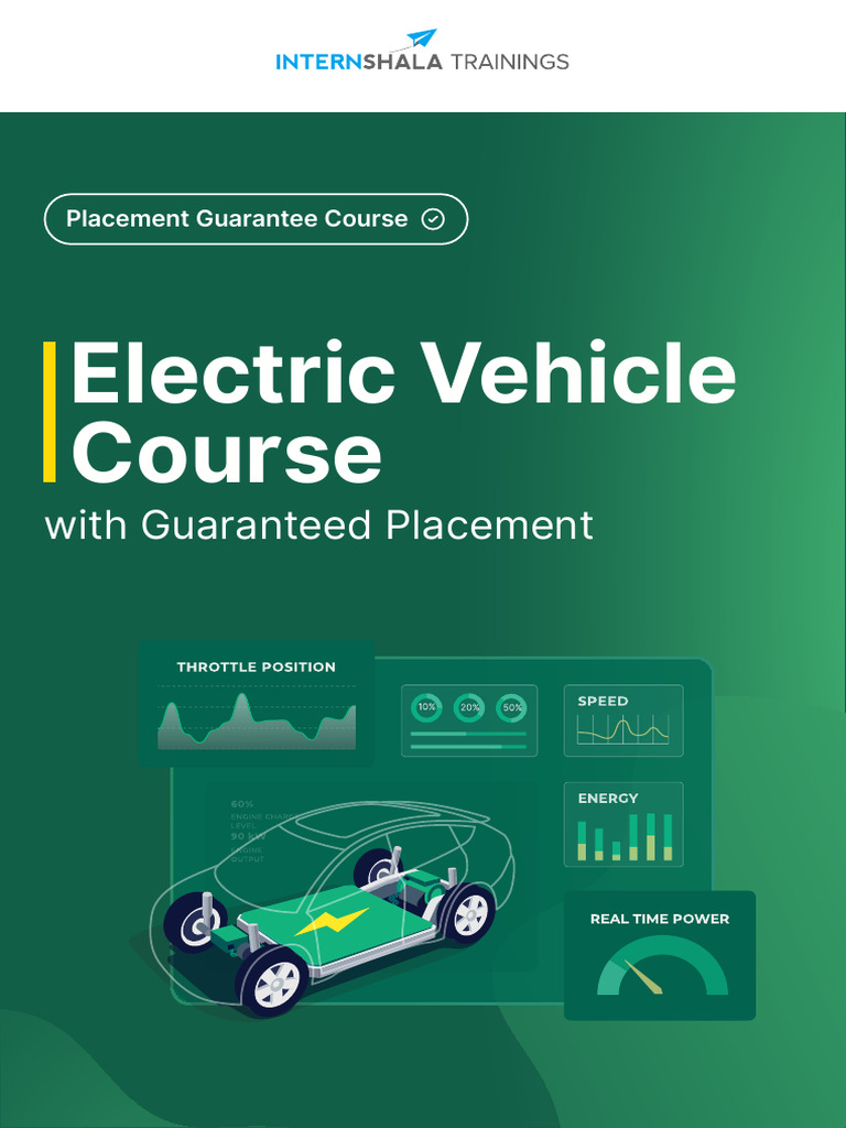 Internshala EV Course with Job Guarantee | PDF | Electric Vehicle ...