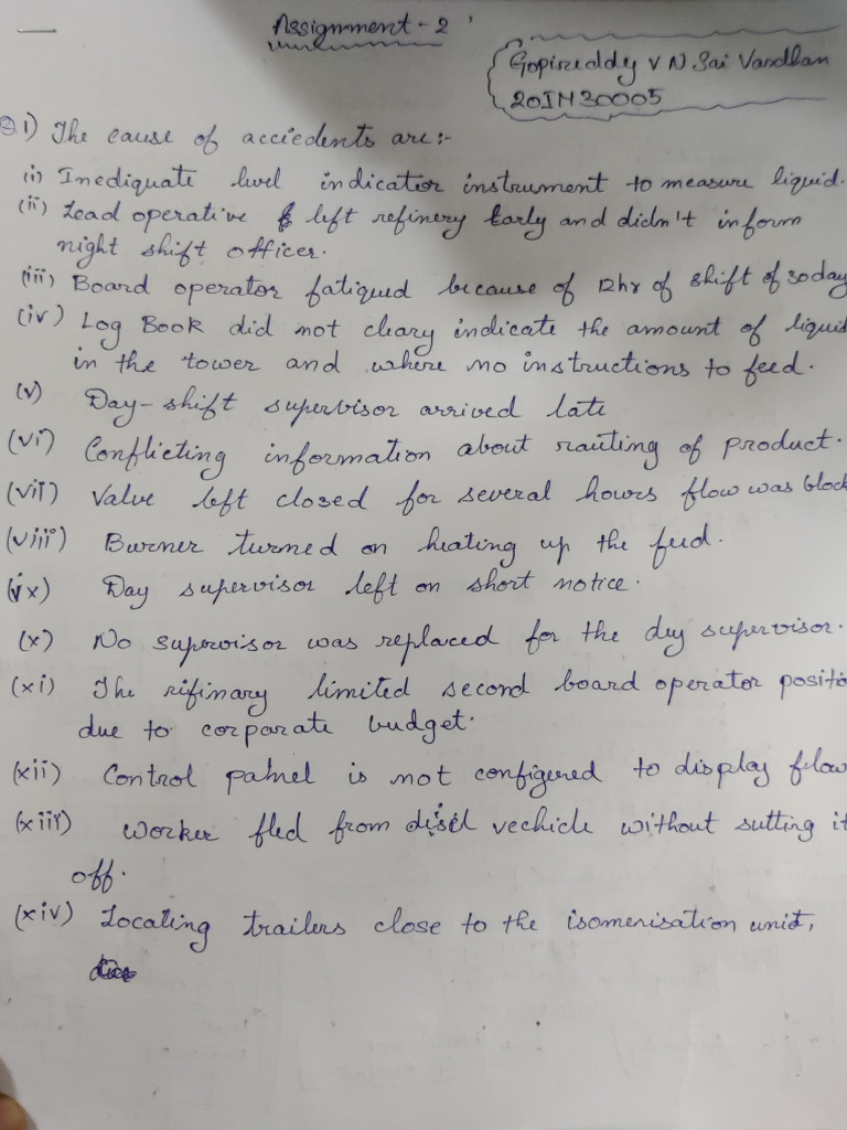 Safety Assignment | PDF