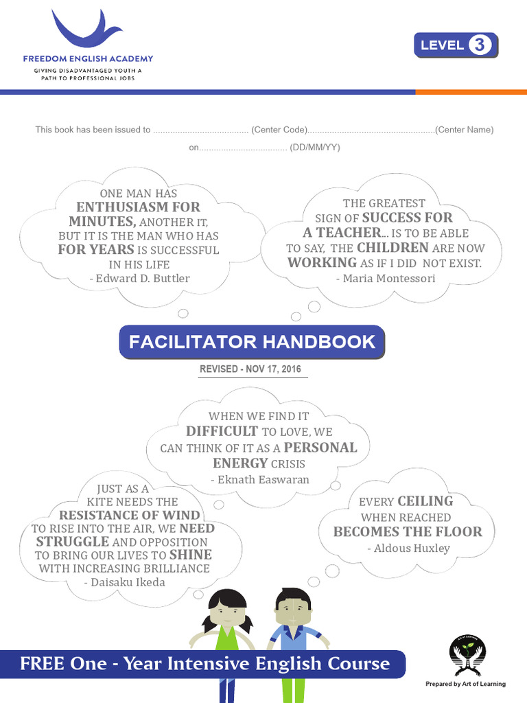 Facilitator Handbook 5 | PDF | Lesson Plan | Thought