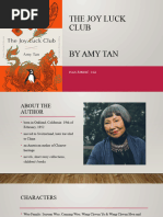The Joy Luck Club by Amy Tan | PDF