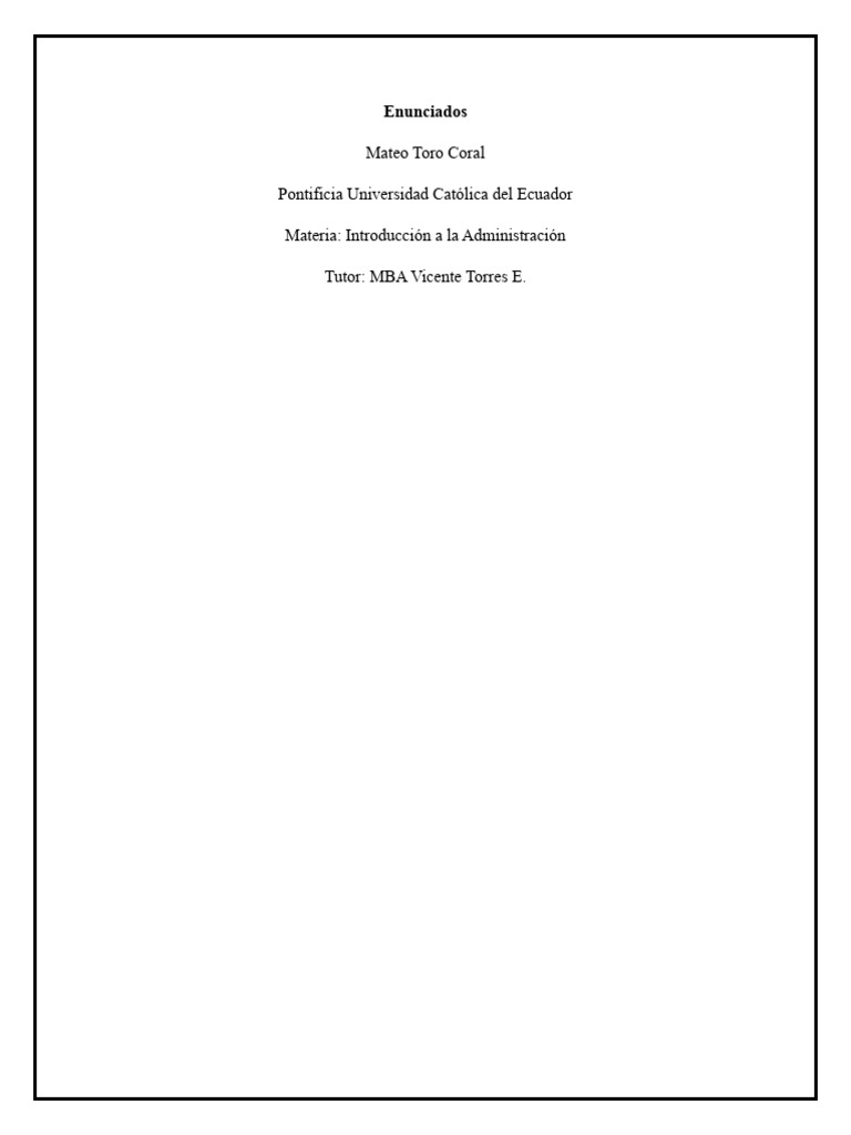 Enunciados Problemas Toro Mateo | PDF