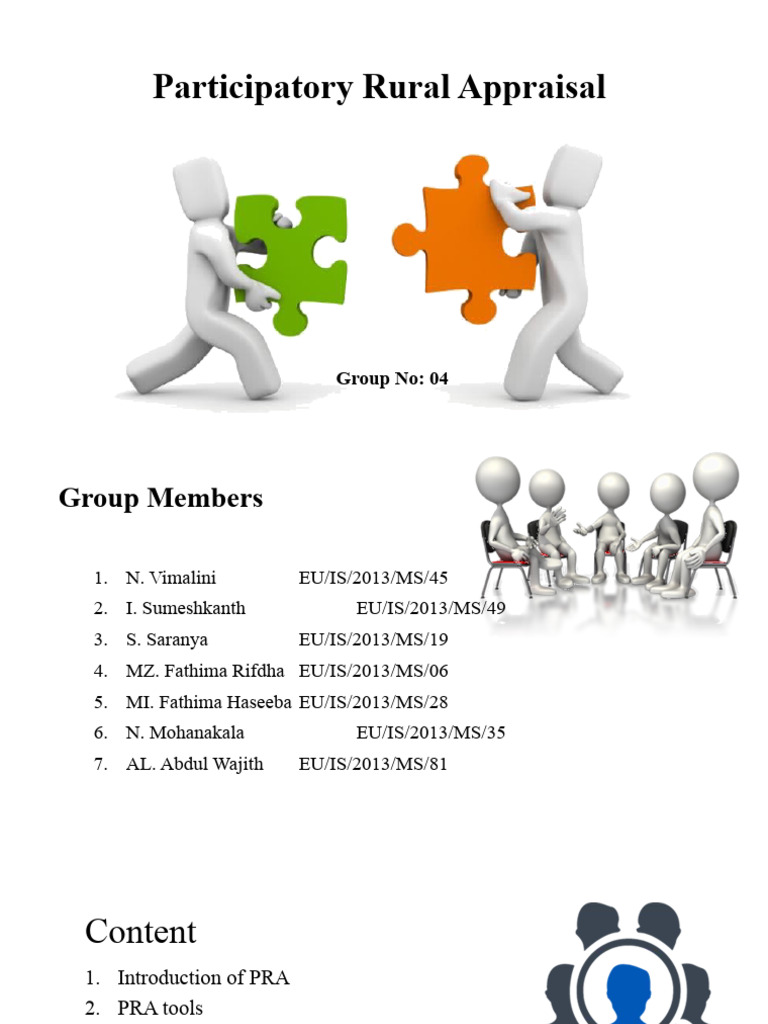 Participatory Rural Appraisal: Group No: 04 | PDF | Employment