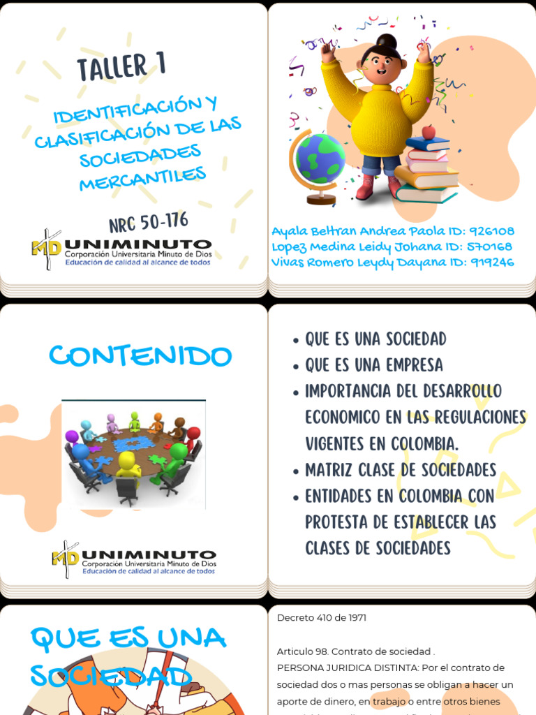 Identificacion y Clasificacion de Las Sociedades Mercantiles | PDF | Sociedad de responsabilidad ...