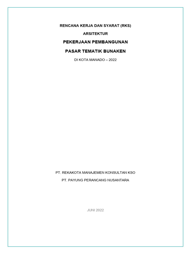 RKS Arsitektur PTB | PDF