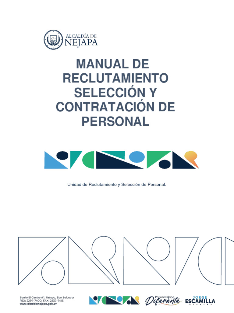 Manual de Reclutamiento Seleccion y Contratacion de Personal | PDF | Gestión de recursos humanos ...