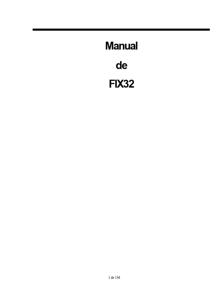 ManualFIX32 Avanzado | PDF | Scada | Lenguaje de escritura