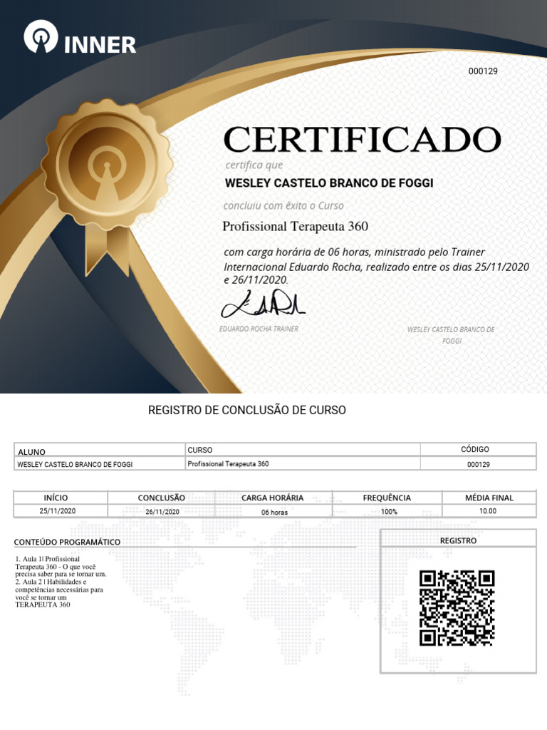 Certificado Inner | PDF