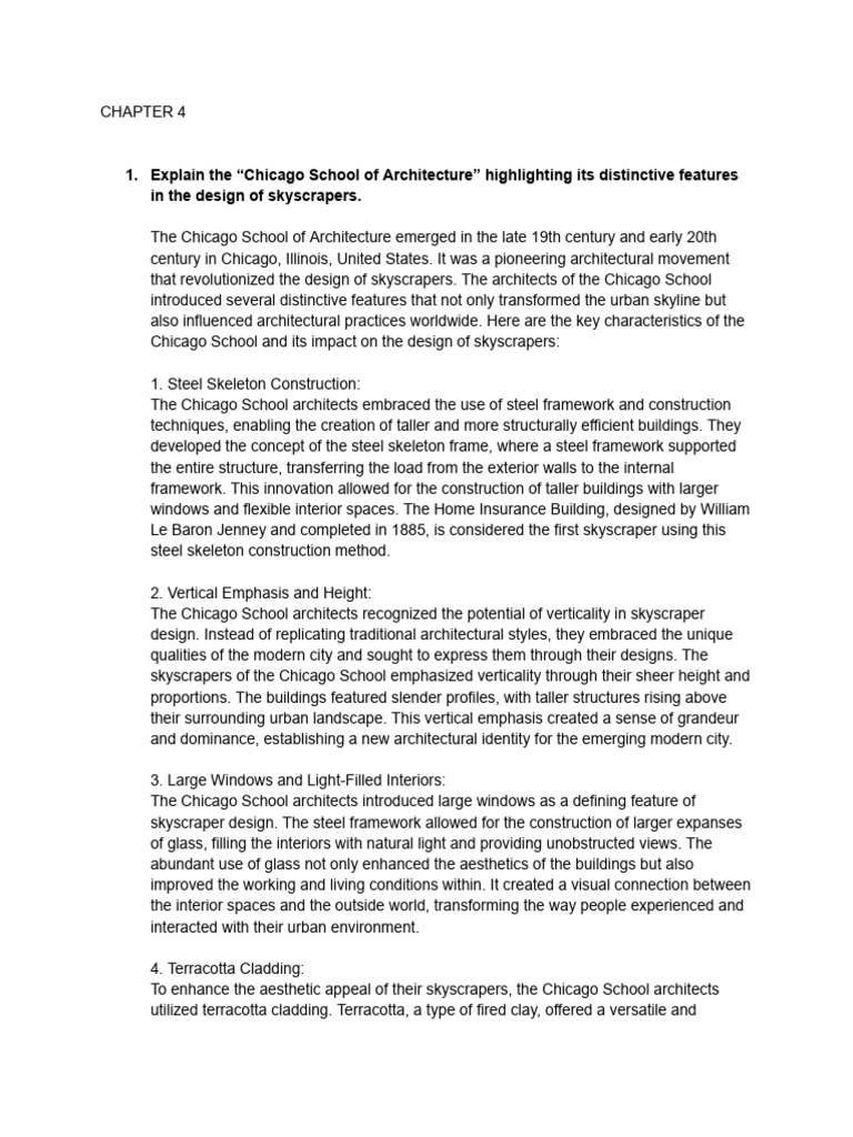 Contemporary Architecture Question and Answer: Bauhaus and Chicago ...