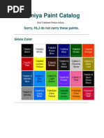 Tamiya Colour Chart | PDF | Conservation And Restoration Materials | Paint
