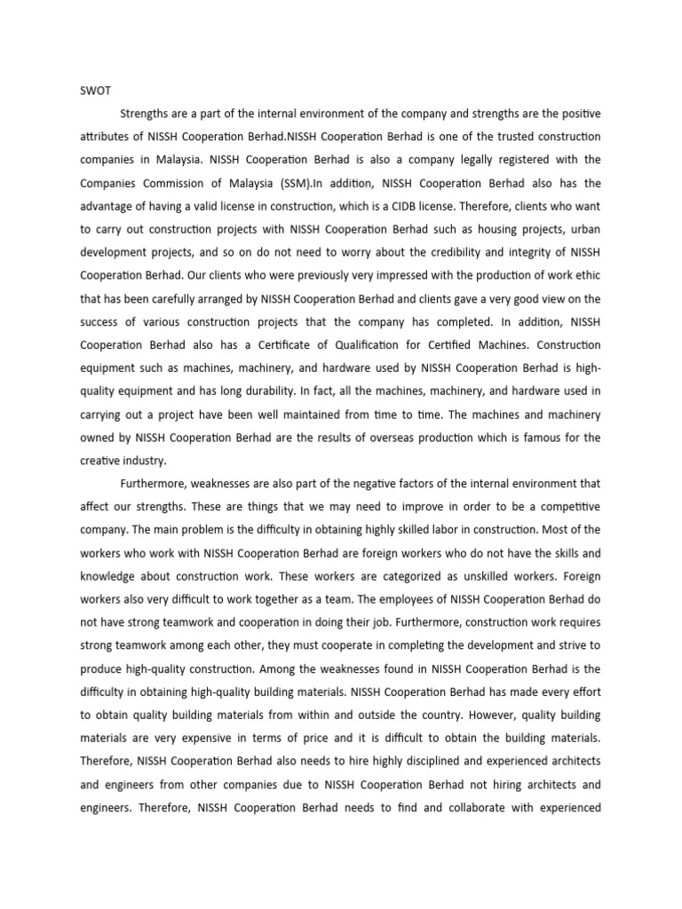 SWAT | PDF | Market (Economics) | Employment