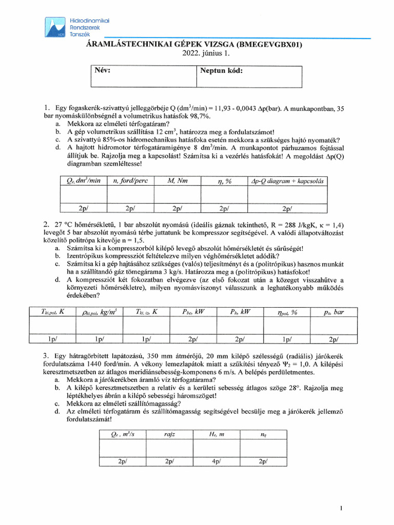 ATG 2022 Vizsga-1-Megoldások | PDF