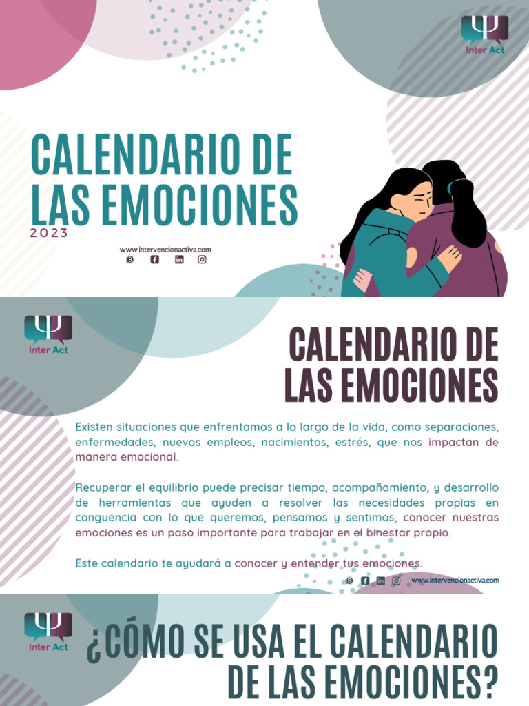 Calendario Intervencion Activa 2023 | PDF | Las emociones | Pensamiento