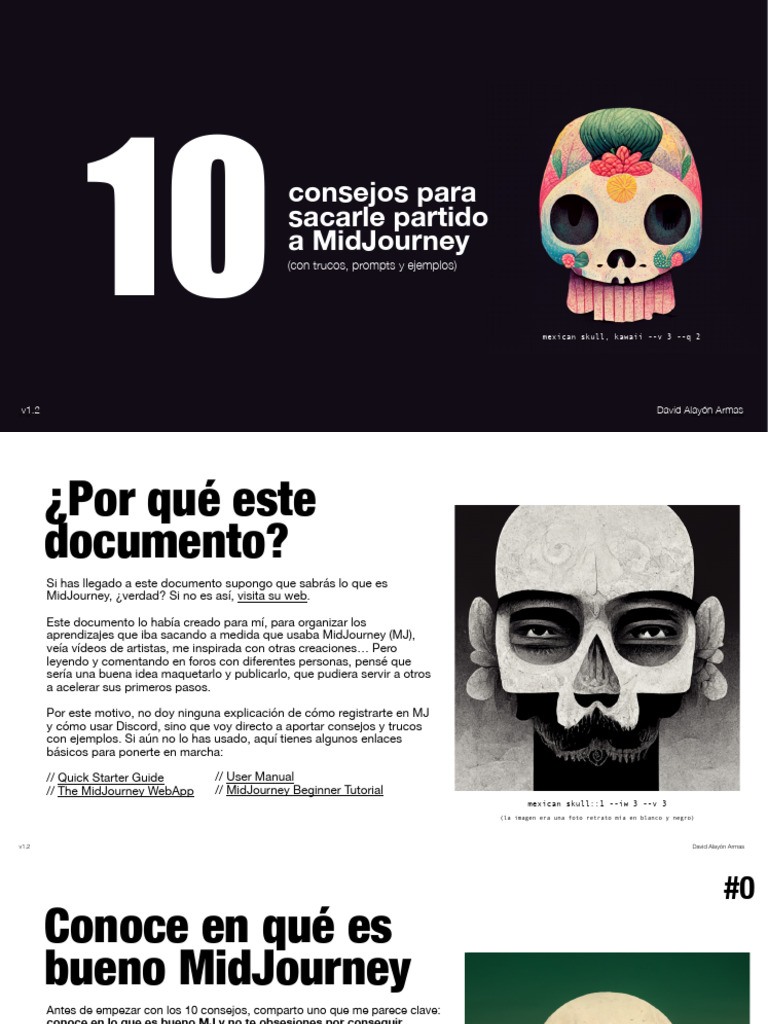10 Consejos MidJourney - David Alayón | PDF