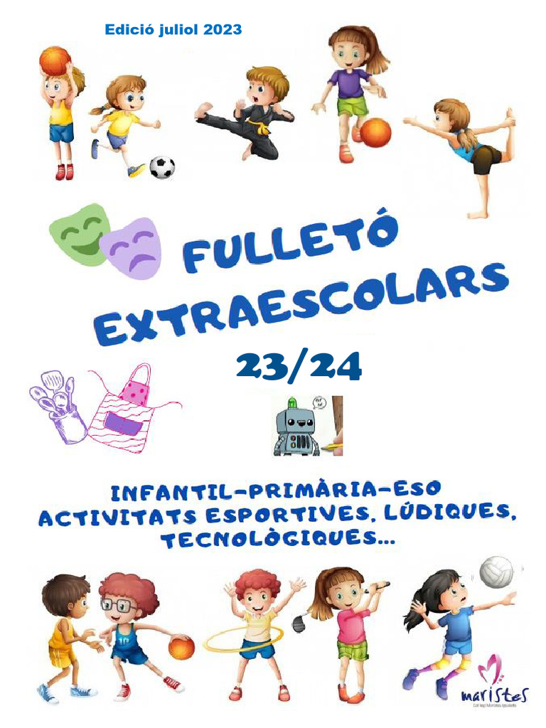 Fulleto - Extraescolars 23 - 24 | PDF