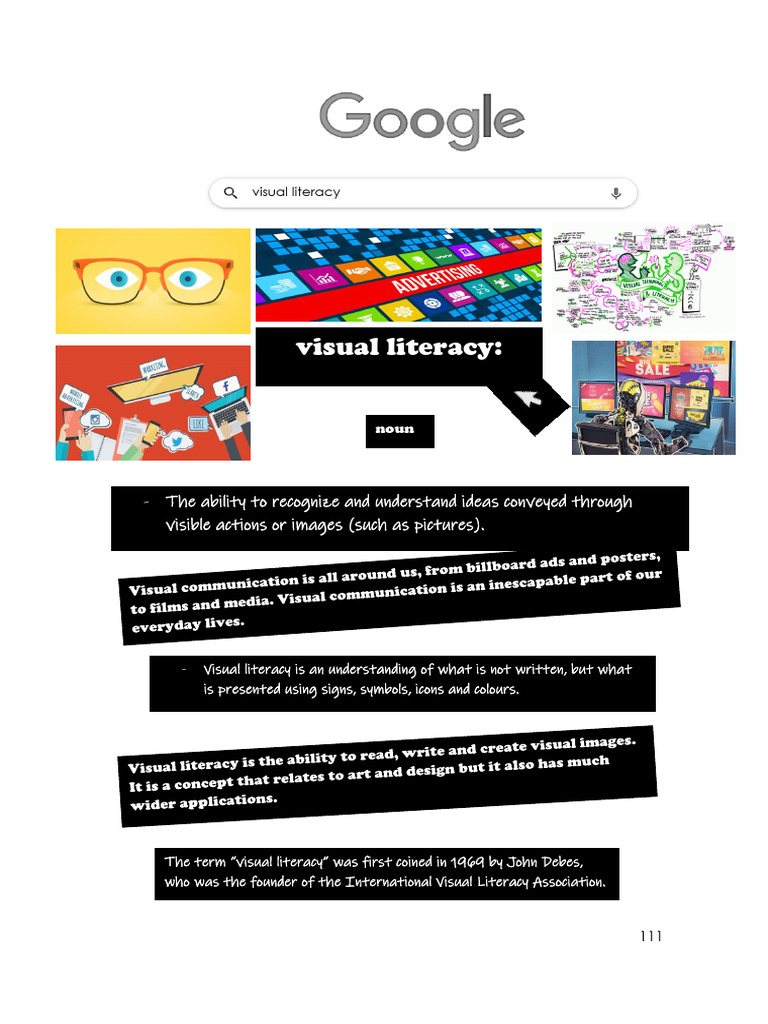 EHL Workbook Visual Literacy | PDF | Advertising | Cartoon