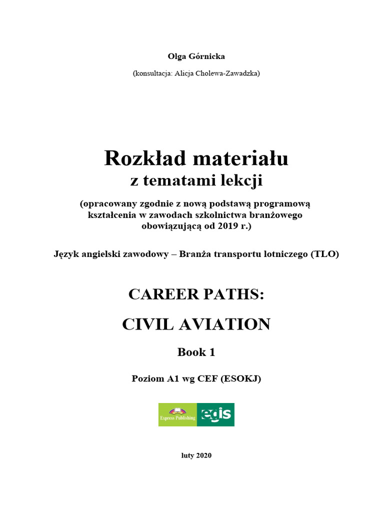 RM Civil Aviation Book 1 Podstawa-2019 | PDF