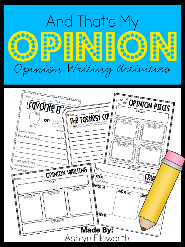 Opinion Writing Activities Guide | PDF | Candy | Sugar Confectionery