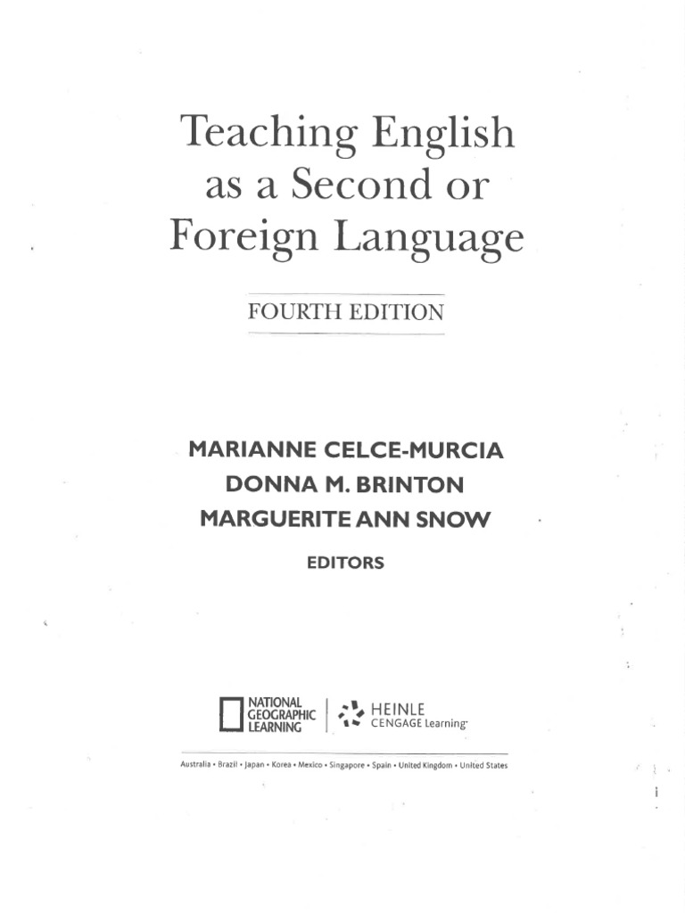 Book 1 Teaching English As A Second or Foreign Language-1 | PDF