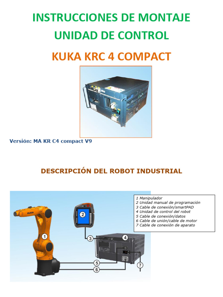 2 Resumen CCG Instrucciones de Montaje Unidad de Control KRC4 Compact | PDF | USB | Controlador ...