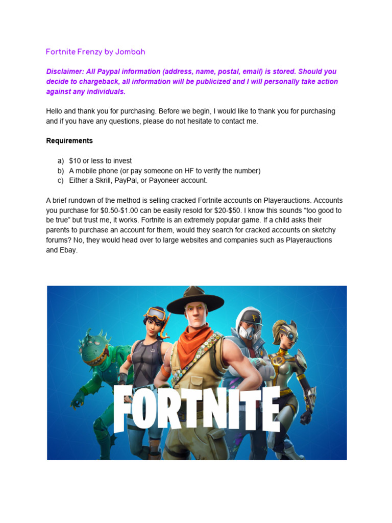 Fortnite Frenzy 1.3 | PDF