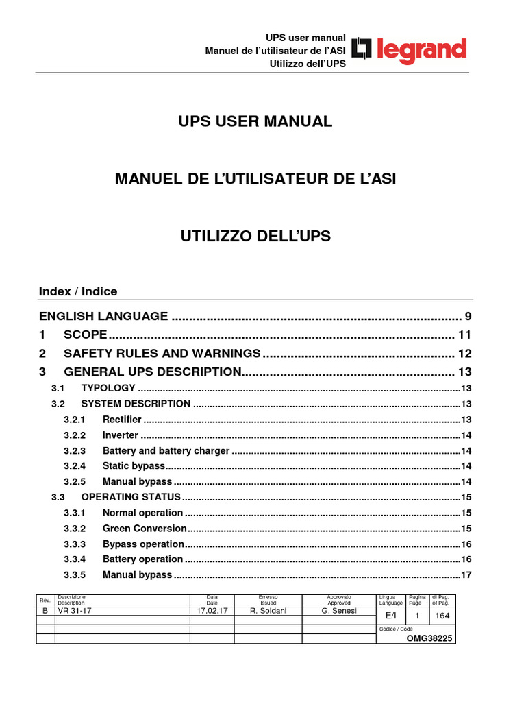 UPS User Manual Overview | PDF | Power Inverter | Rectifier