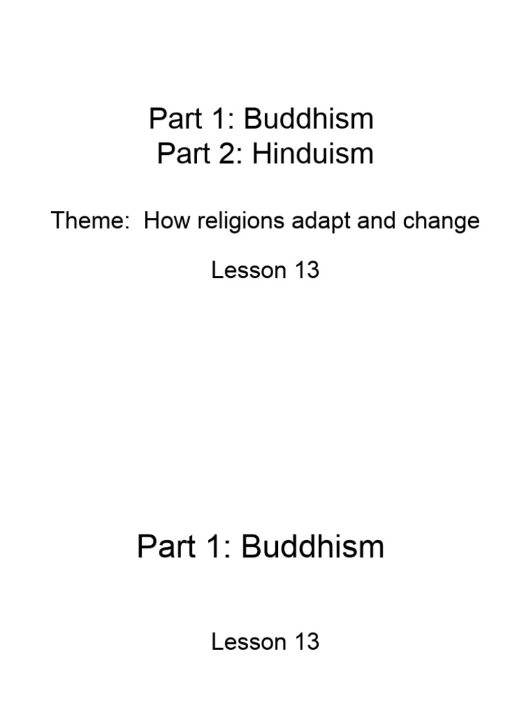 LSN 13 Buddhism and Hinduism AP Chapter 6 | PDF | Moksha | Noble ...