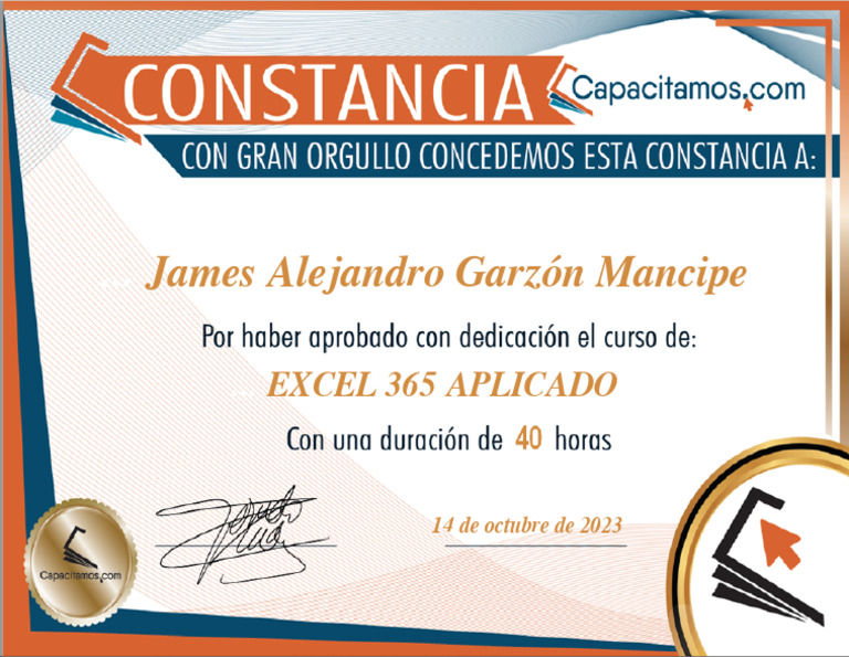 Certificado Excel Avanzado | PDF