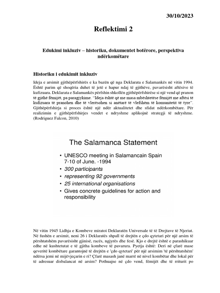 Reflektimi 2. Amir Arifi, EI | PDF