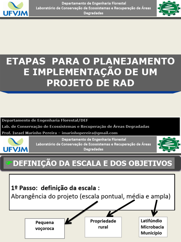 Aula 6 RAD Etapas de Um Projeto de RAD | PDF | Vegetação | Silvicultura