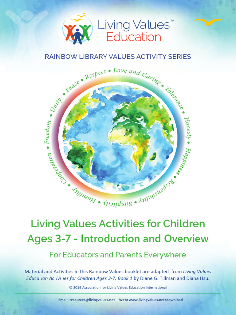 LVE Rainbow Booklet Activities Ages 3 7 Intro and Overview | PDF ...