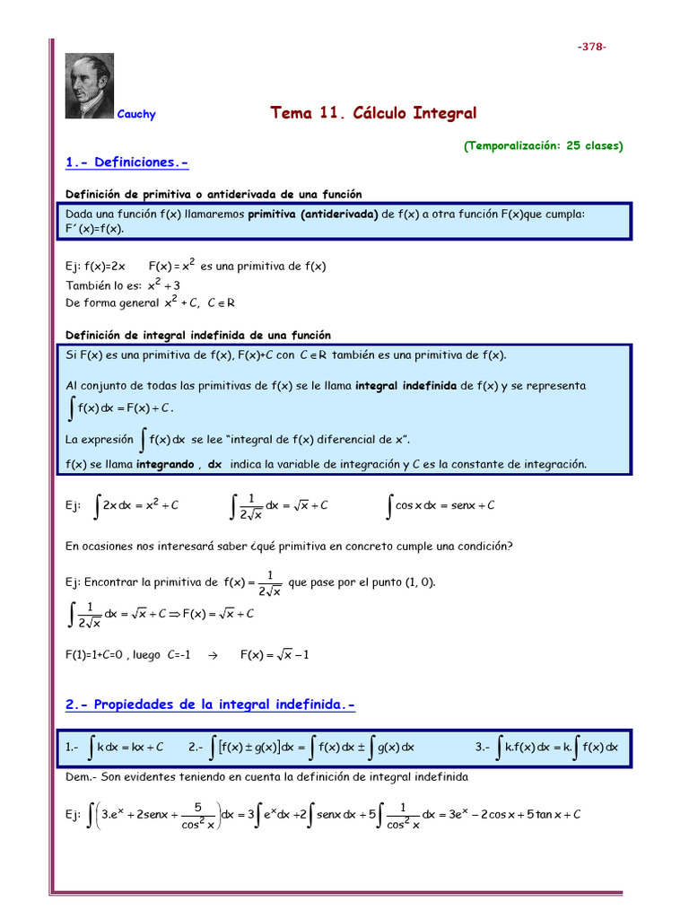 Tema 9. Cálculo Integral | PDF | Integral | Zona