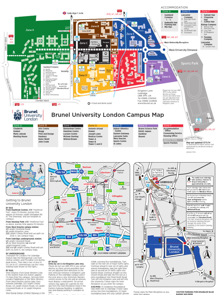 Brunel University Campus Map | PDF | Transport Infrastructure | Transport