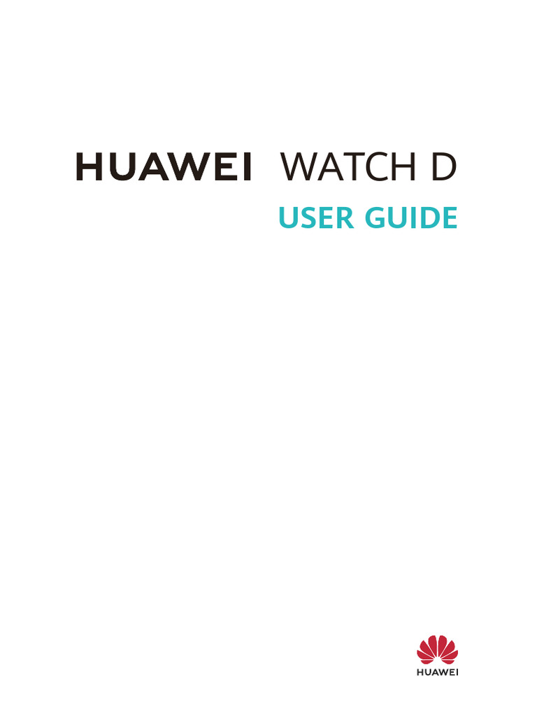 HUAWEI WATCH D User Guide - (MLY-B10,01, En-Us) | PDF | Mobile App | Sleep