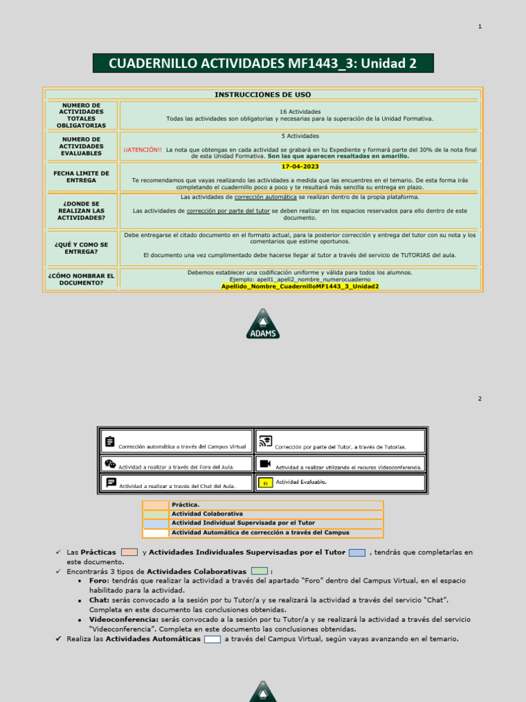 Unitat 2 MF 1443 | PDF | Evaluación | Aprendizaje