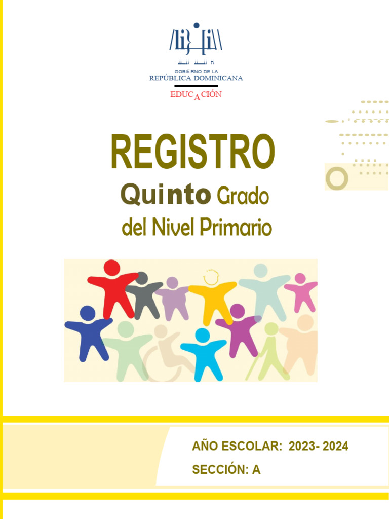 Registro - 5to-grado-Nivel-Primario 1 | PDF | Evaluación | Educación primaria