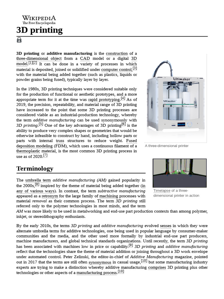 3D_printing | PDF | 3 D Printing | Business Process