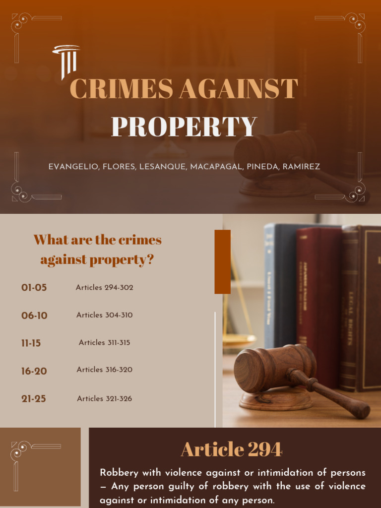 Crimes Against Property Grp1 | PDF | Arson | Crime & Violence Crimes Against Property Grp1 | PDF | Arson | Crime & Violence