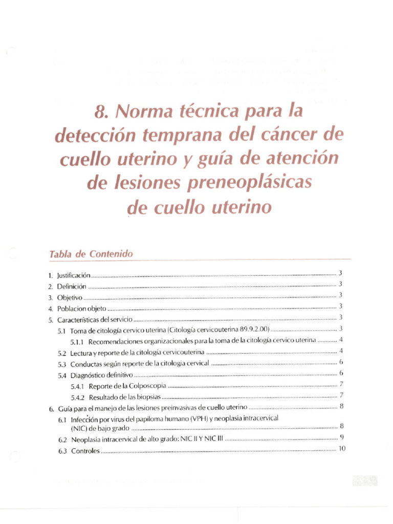 Detecci N Temprana Cancer de Cuello Uterino | PDF