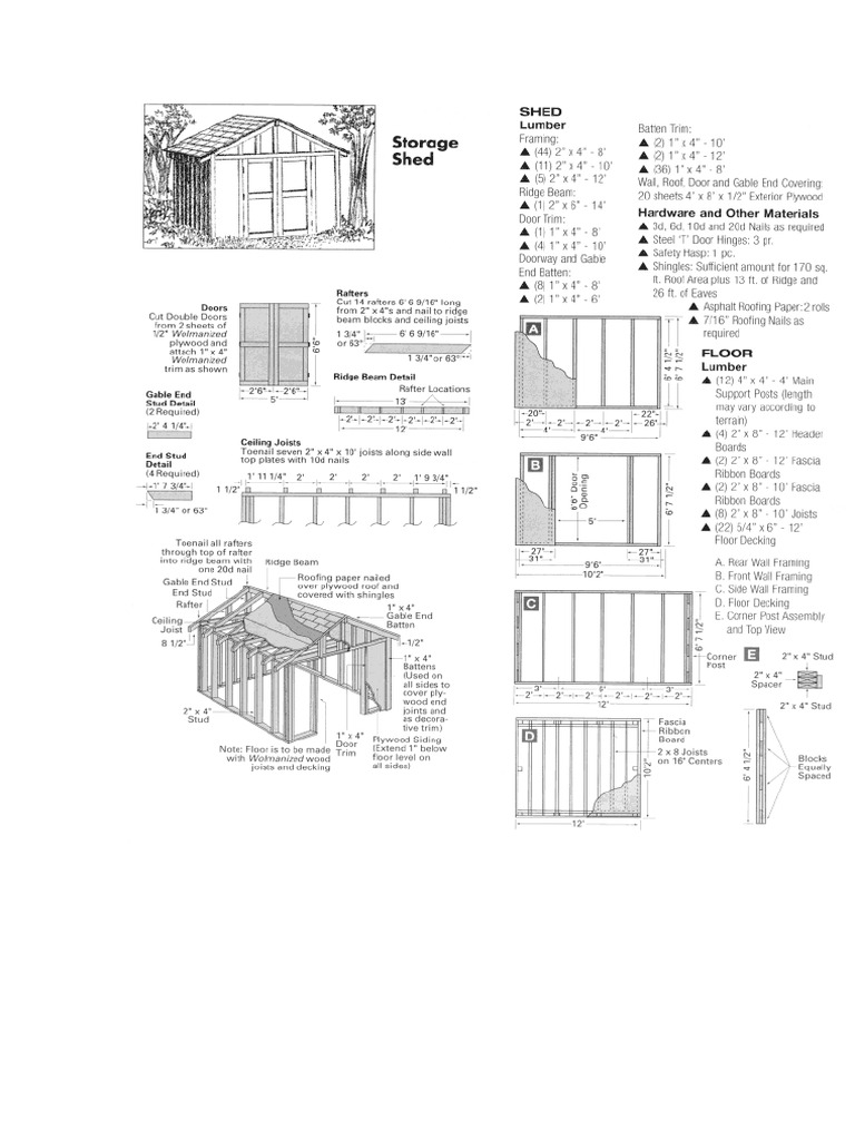 4x6 Shed | PDF