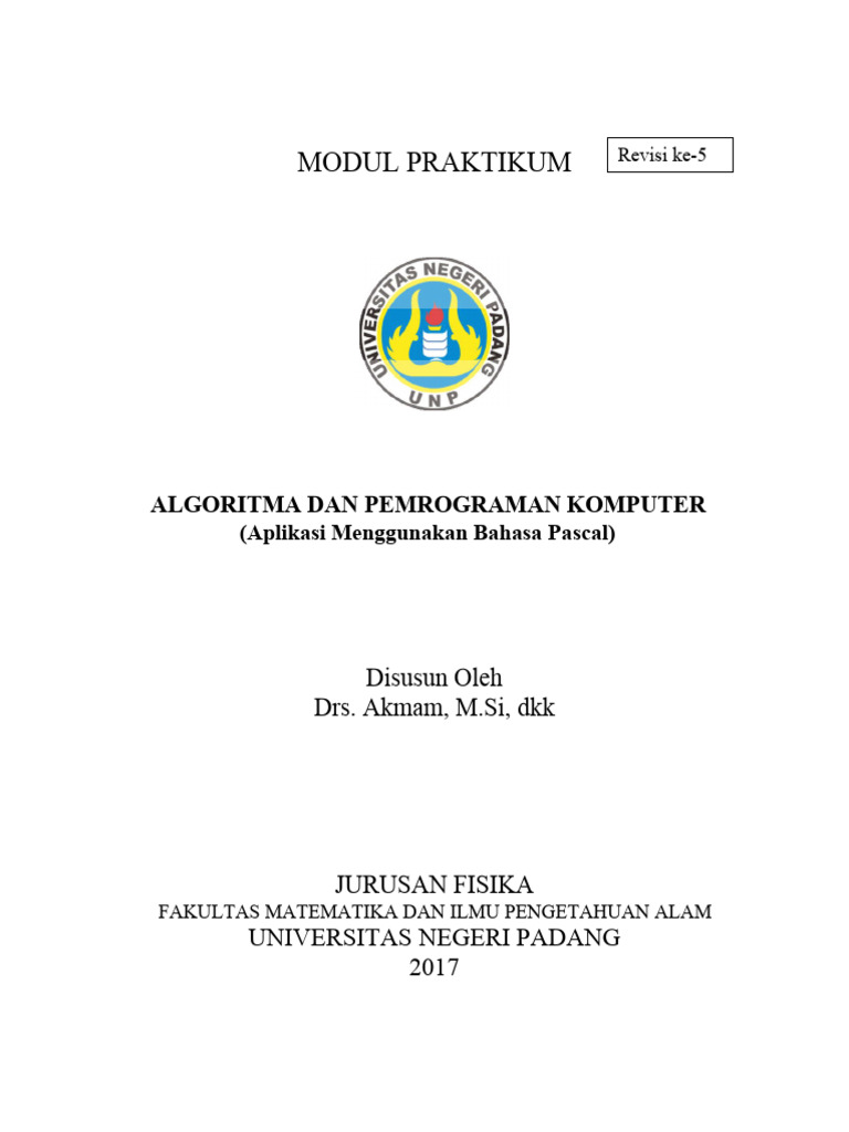 Modul Praktikum Algoritma Dan Pemrograman | PDF