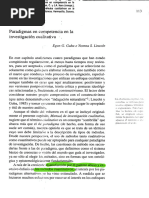 Guba & Lincoln - 2000 - Paradigmas en Competencia PDF | PDF | Paradigma | Science