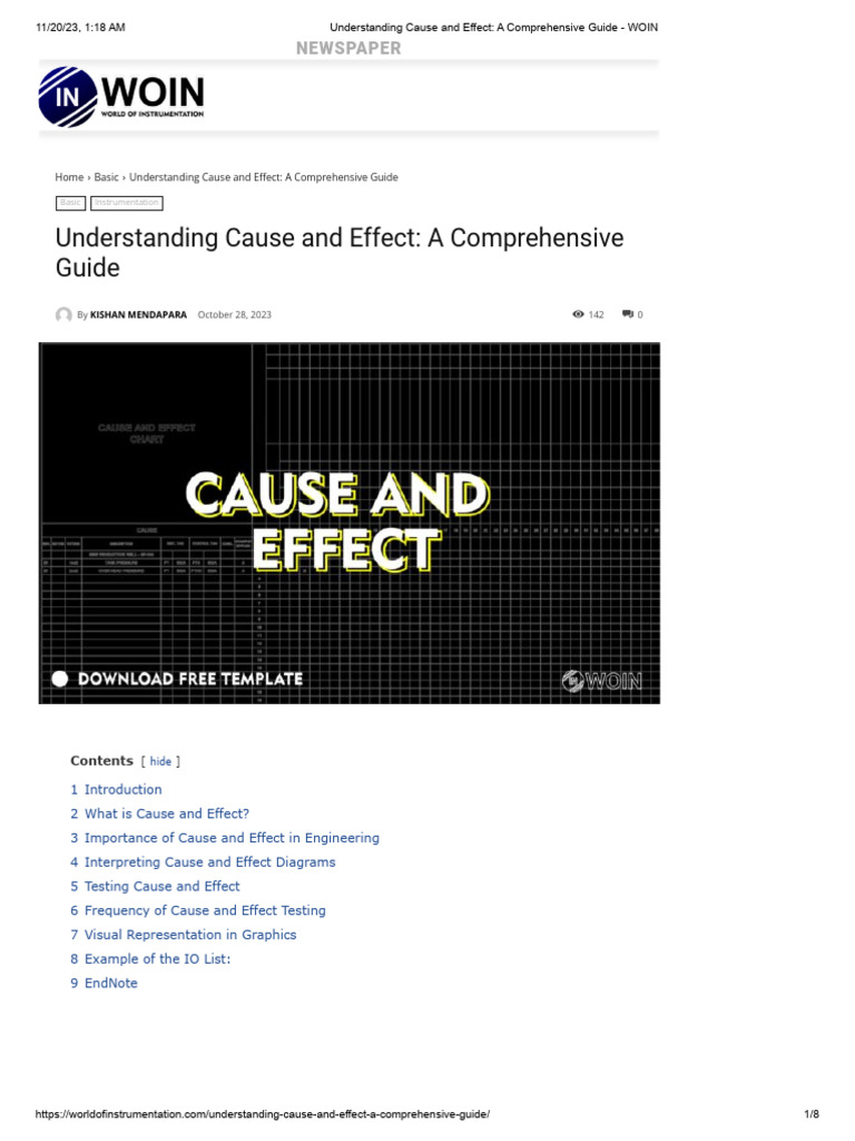 Understanding Cause and Effect - A Comprehensive Guide - WOIN | PDF | Programmable Logic ...