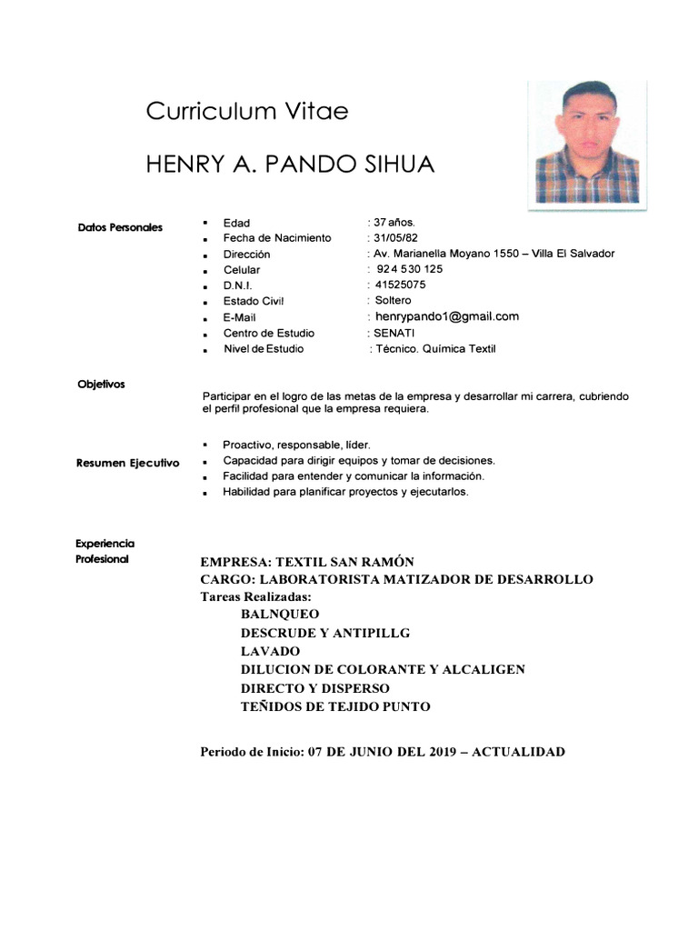 CV HENRY | PDF