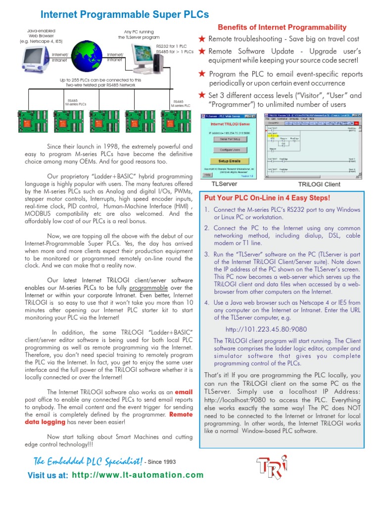 2) T100MD PLC Brochure | PDF | Programmable Logic Controller | Server (Computing)