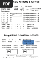 CÁCH BẤM CASIO | PDF