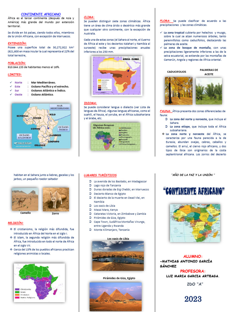 Guía Breve del Continente Africano | PDF | África | Sáhara