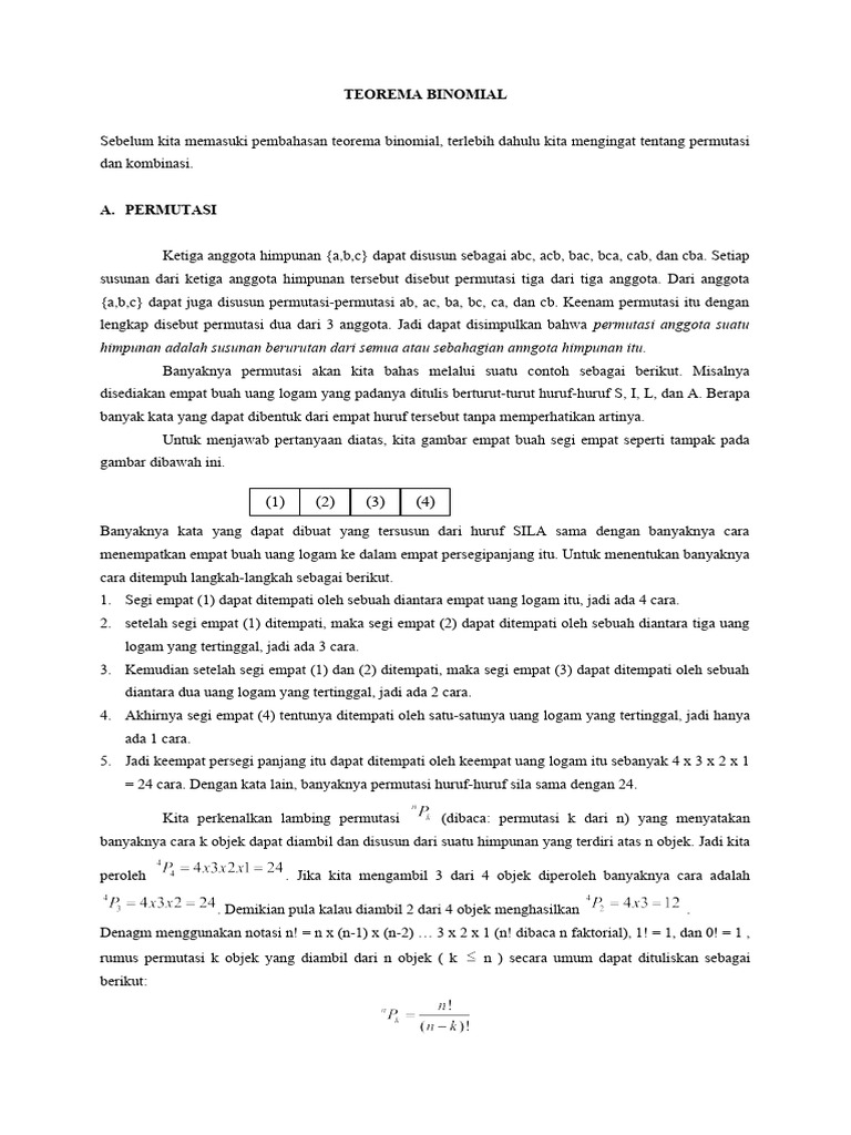 Teorema Binomial | PDF