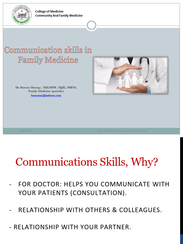 Communication Skills for Doctors | PDF | Palliative Care | Cognitive ...